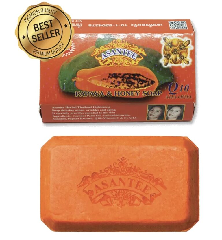 Asantee Papaya Whitening Soap - savon éclat et teint uniforme